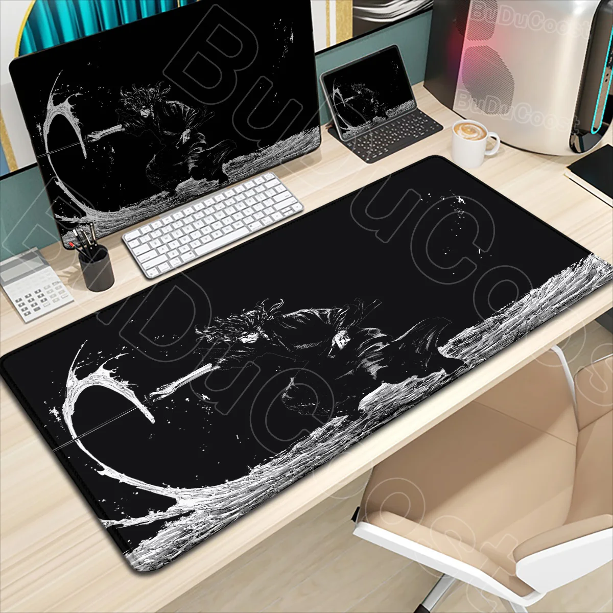 New HD Printing Miyamoto Musashi Vagabond Manga Mousepad Large Gaming ...