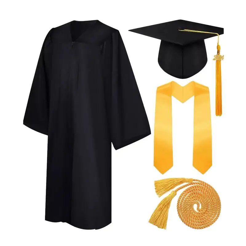 Graduation-Uniform-Gown-Caps-2024-Unisex-Graduation-Bachelor-Costume ...