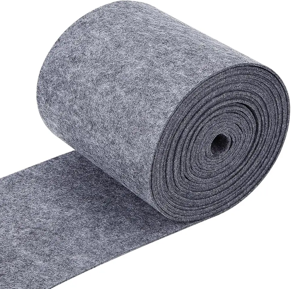 6.5 Yards Felt Fabric Roll, 5.5 Inch Wide Craft Felt Fabric, Dark Gray ...
