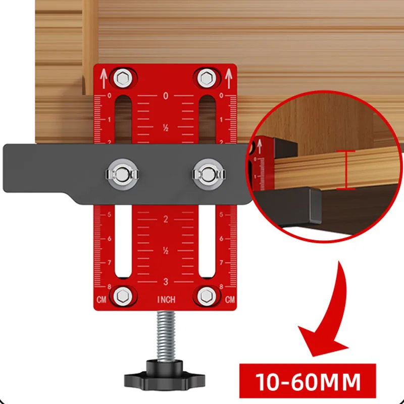 Cabinet Door Mounting Jig, with Support Arm&Clamp, Aluminum Alloy Body ...