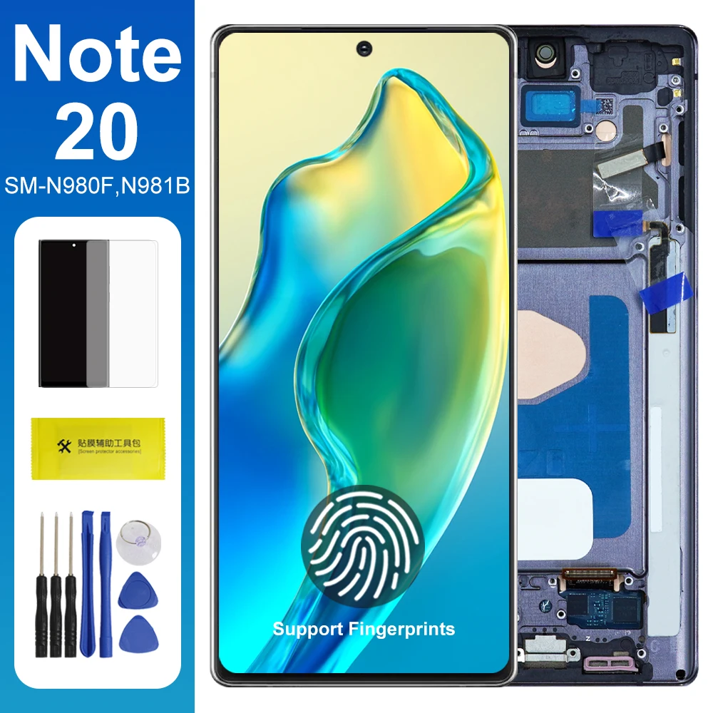 Note20 5G N980F N981B Super AMOLED Screen Replacment for Samsung Galaxy ...