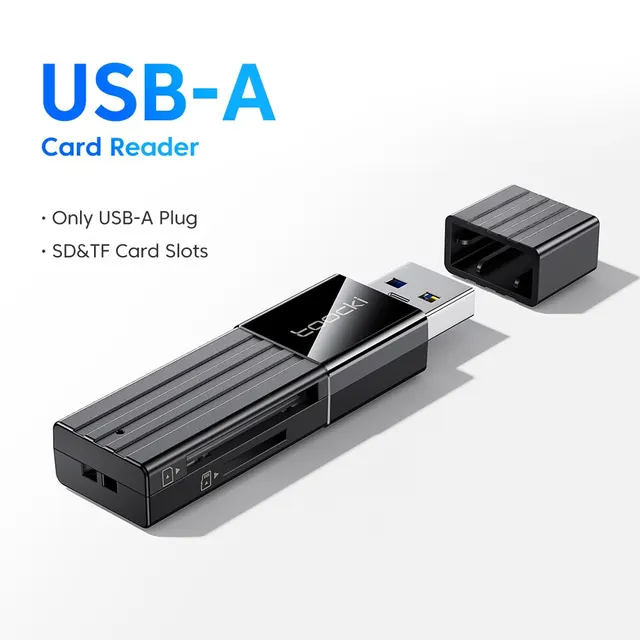 Toocki Card Reader USBC & USB3.0 to SD Micro SD TF Card Adapter for PC ...