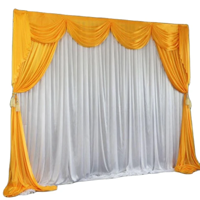 Yellow Stage Curtains