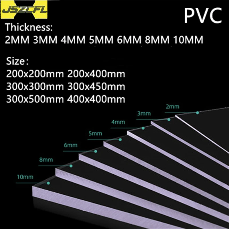 Transparent PVC Board Thickness 2/3/4/5/6/8/10/12/15mm 200-500MM Hard ...