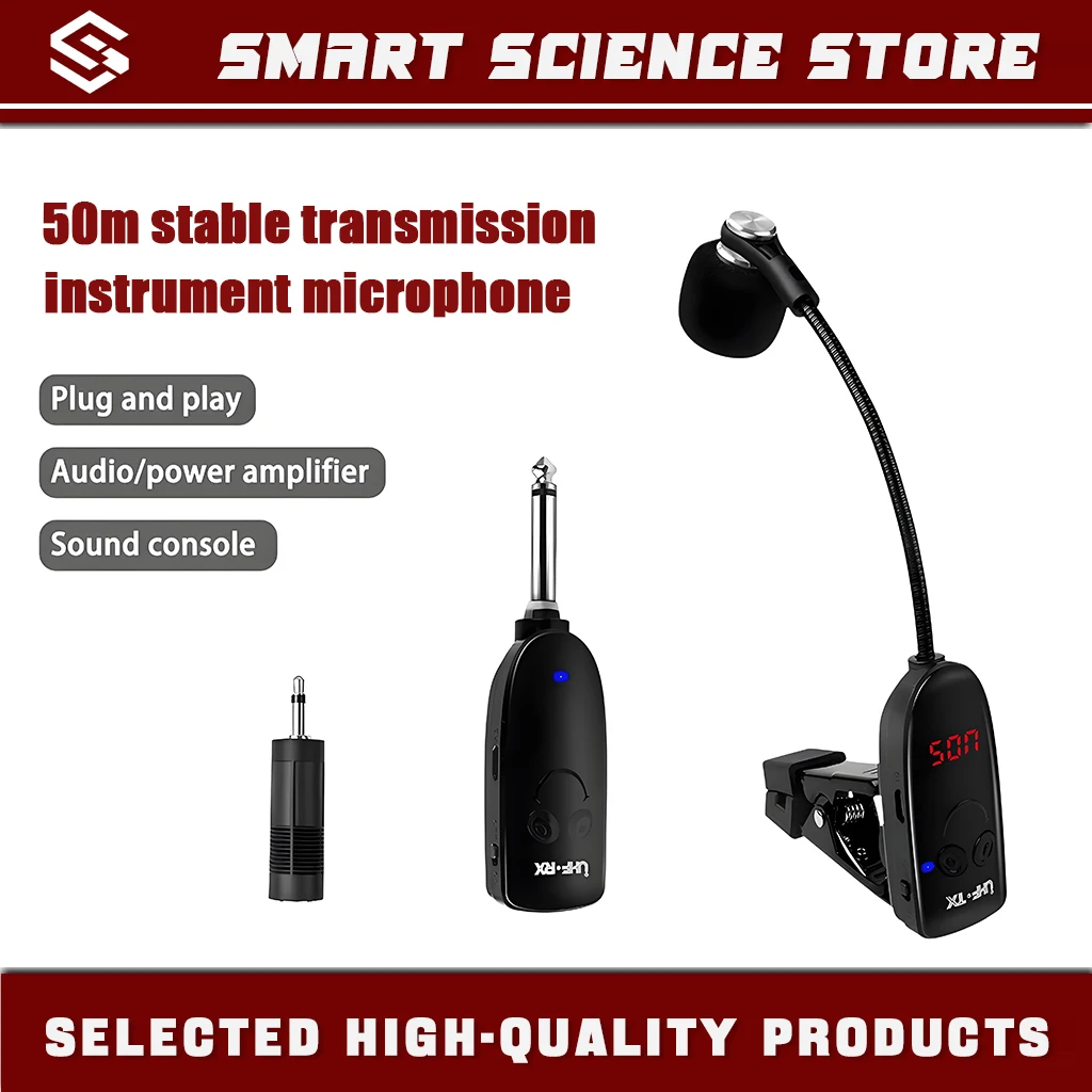 Wireless-instrument-microphone-saxophone-microphone-wireless-receiver ...