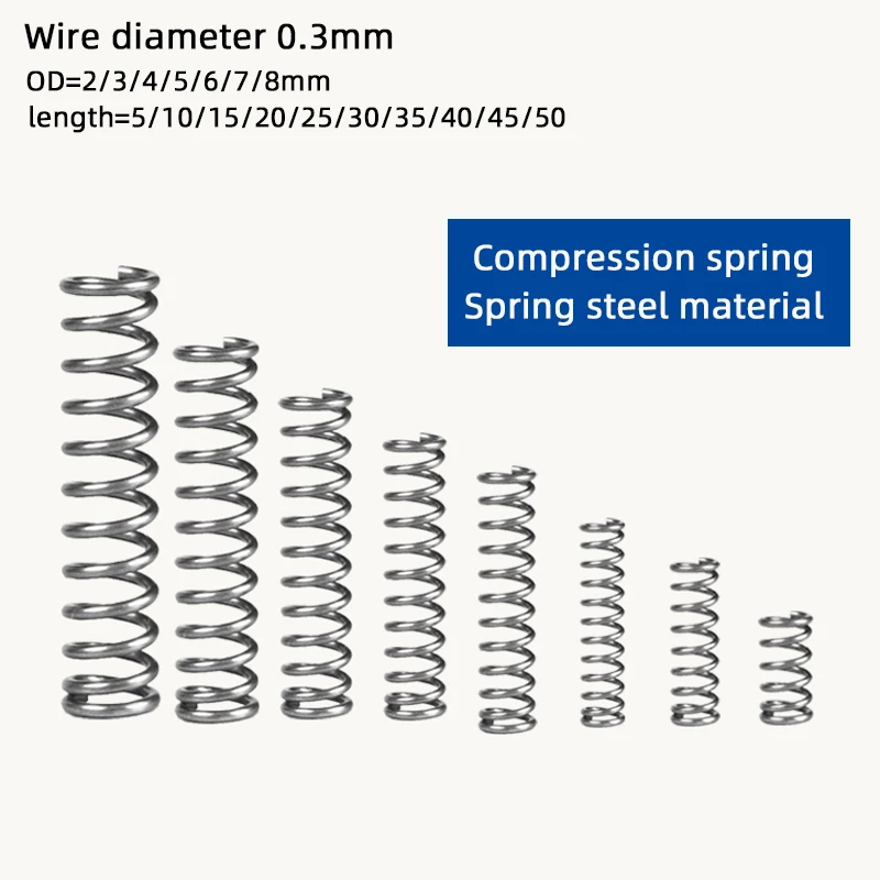 10pcs-Compression-spring-Spring-steel-small-spring-pressure-return-Y ...
