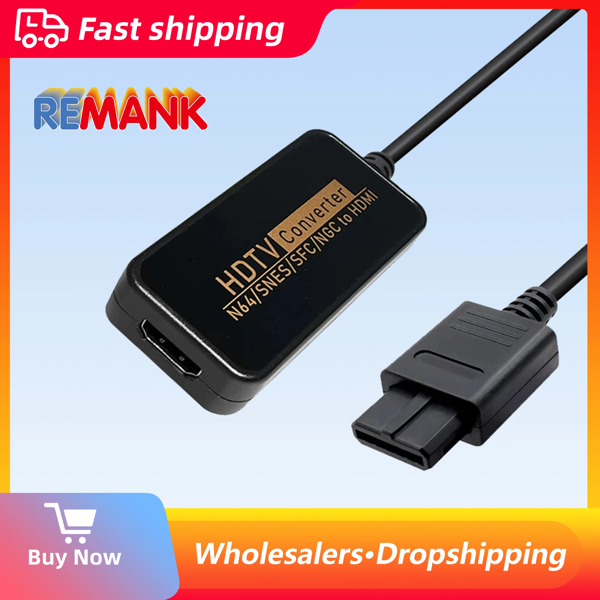 REMANK-for-Wii-HDMI-N64-Converter-Adapter-4K-HDTV-HDMI-Cable-Game ...