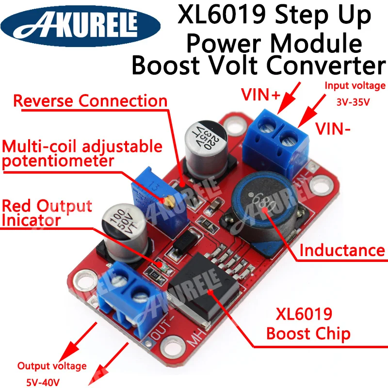 Xl6019 Dc Adjustable Step Power | Xl6019 Dc Voltage Regulator - 1pcs 5a ...