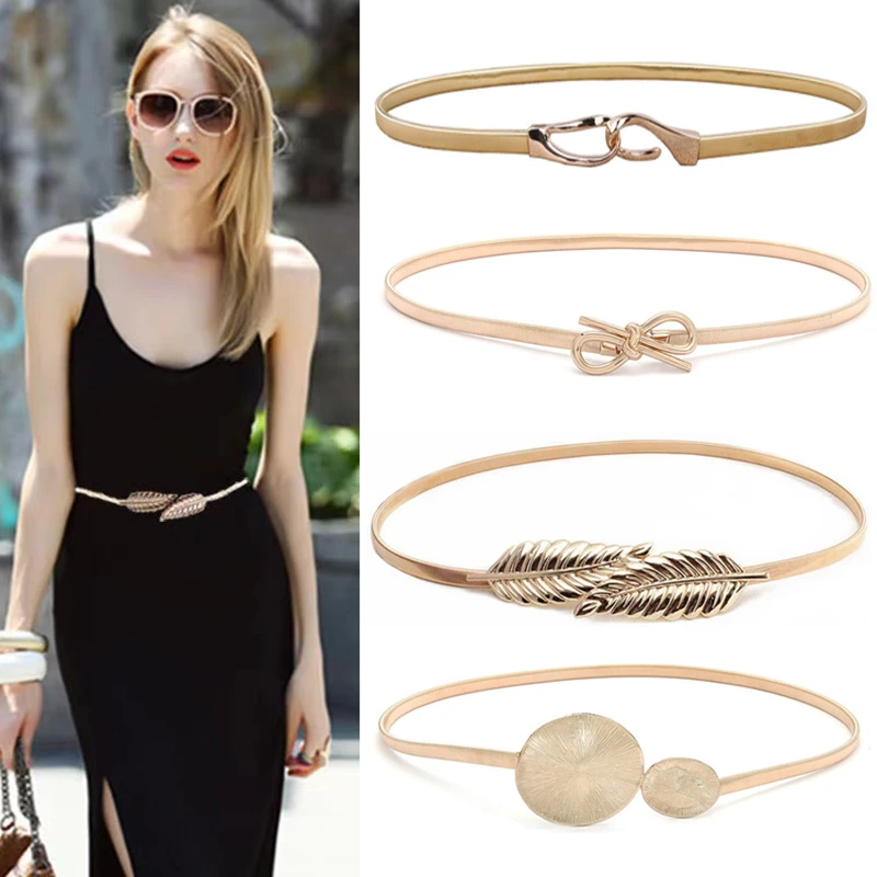 Elastic Metal Belts Women | Waist Belts Women Dress | Belt Metal Women ...
