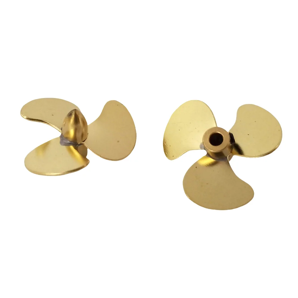 RC Boat Propeller 2mm 19mm Copper Propeller 3-Blades Mini Prop for RC ...