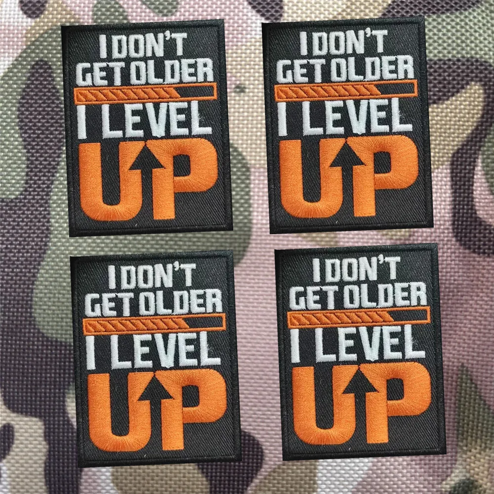 I Don't Get Older I LEVEL UP HANDSOME BOY Embroidered Patches Magic ...