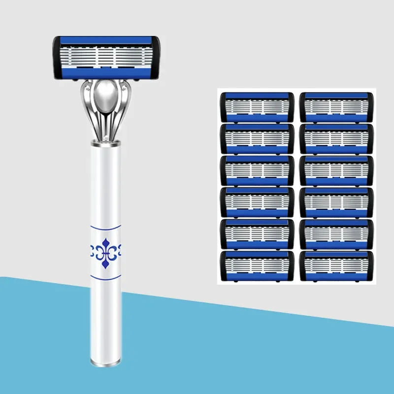 Chinese-Style-Metal-Razor-Holder-Razors-for-Shaving-Women-White-Lotus ...