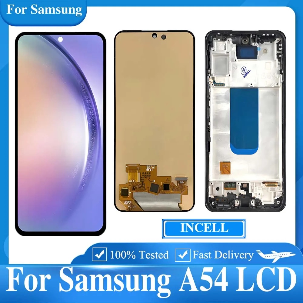 Pantalla OLED de 6,4 pulgadas para Samsung A54 A546, montaje de ...