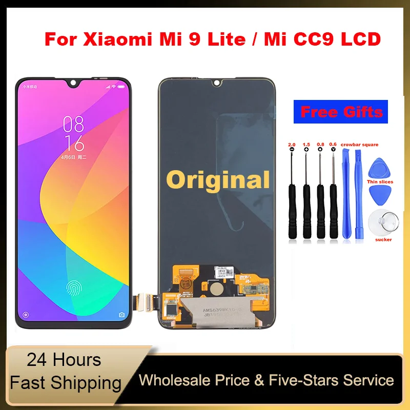 100-Tested-Original-LCD-For-Xiaomi-Mi-9-Lite-LCD-Display-M1904F3BG ...