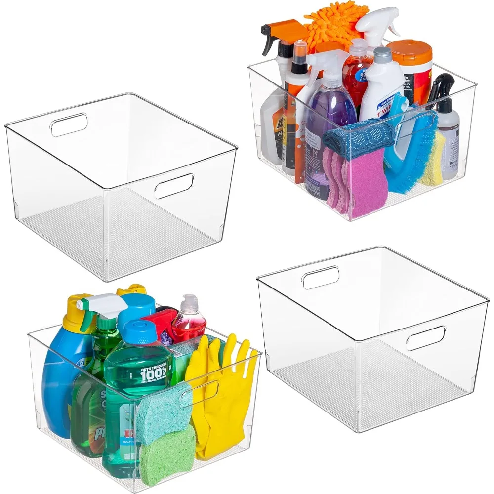 ClearSpace-Plastic-Storage-Bins-XL-4-Pack-Perfect-Kitchen-Organization ...