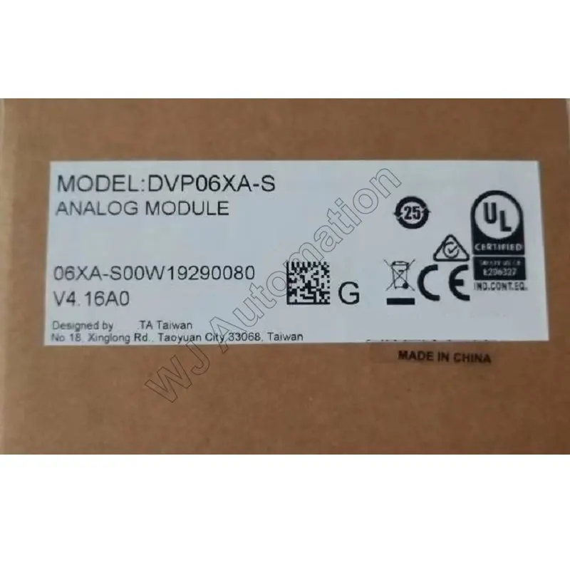 DVP06XA-S DVP06XA-S2 DVP-S Series PLC Expansion of I/O Points Analog Input/output Module Unit