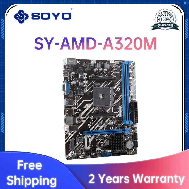 SOYO Full New Dragon A320M.2-VH Gaming Motherboard DDR4 Dual Channel ...