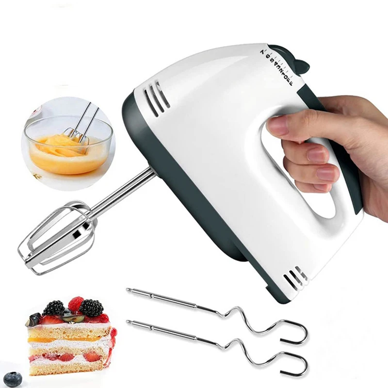 100W 7-Speeds Electric Mixer Egg Beater handheld Food Mixers Eggs ...