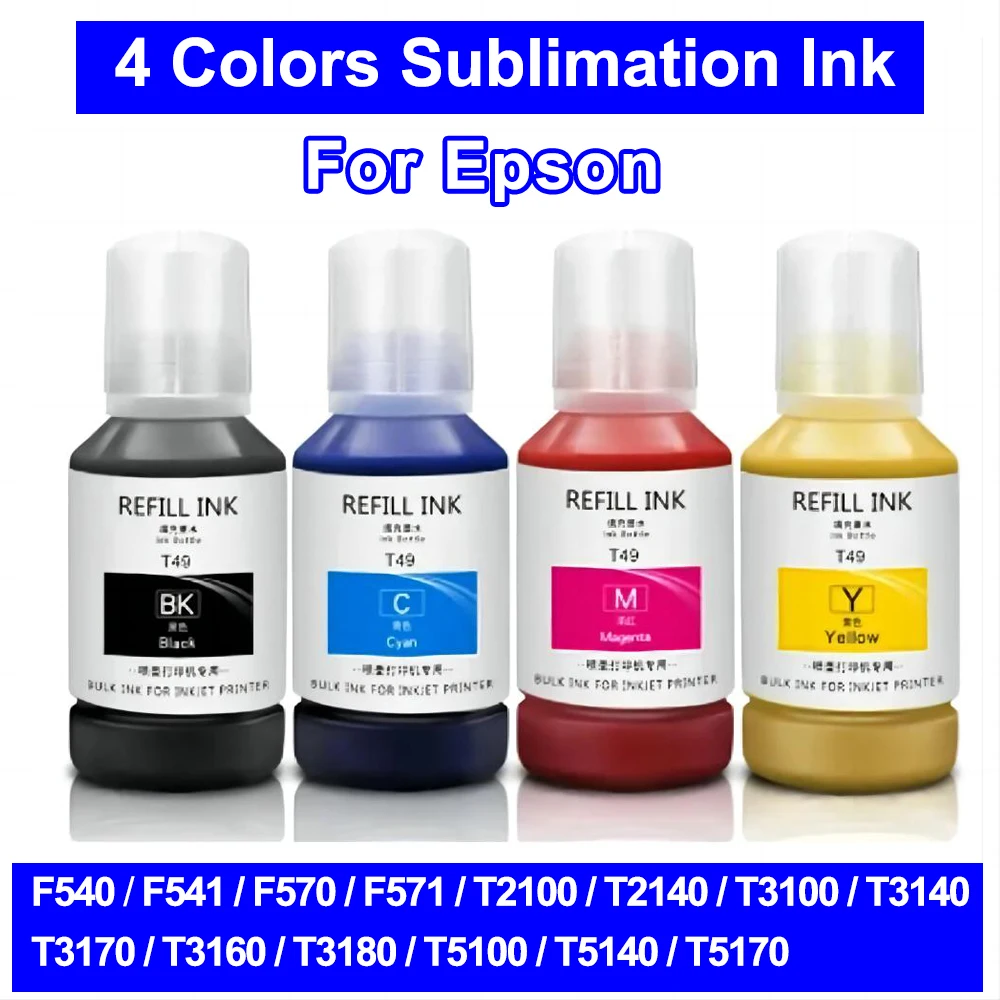 Tinta-de-sublimaci-n-de-4-colores-para-EPSON-F570-F571-T3170-T5170 ...