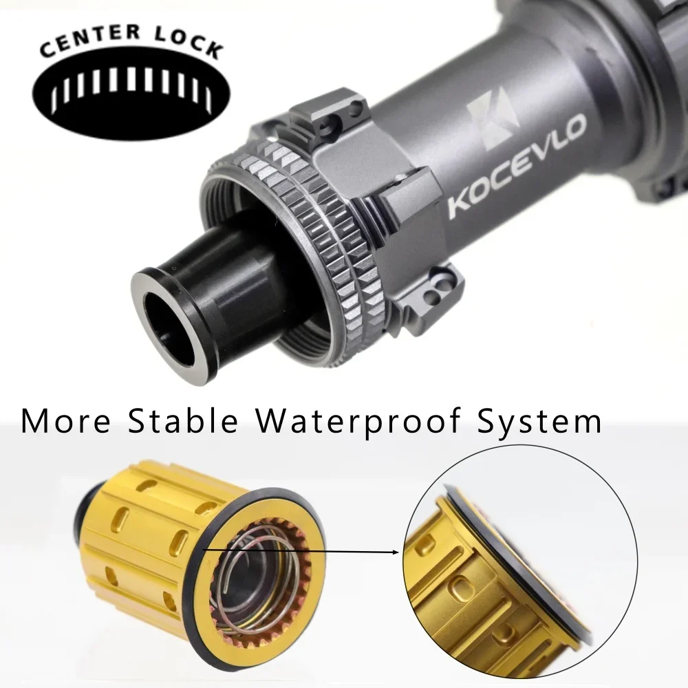 KOCEVLO Road Disc Hub 36T Star Ratchet 24 Hole Straight Pull Center ...