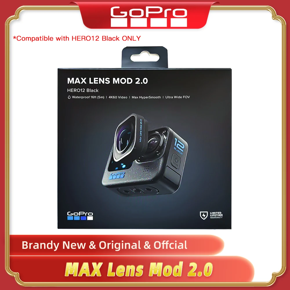 GoPro-Original-Preto-C-mera-Acess-rio-Oficial-Max-Lens-Mod-2-0-em ...