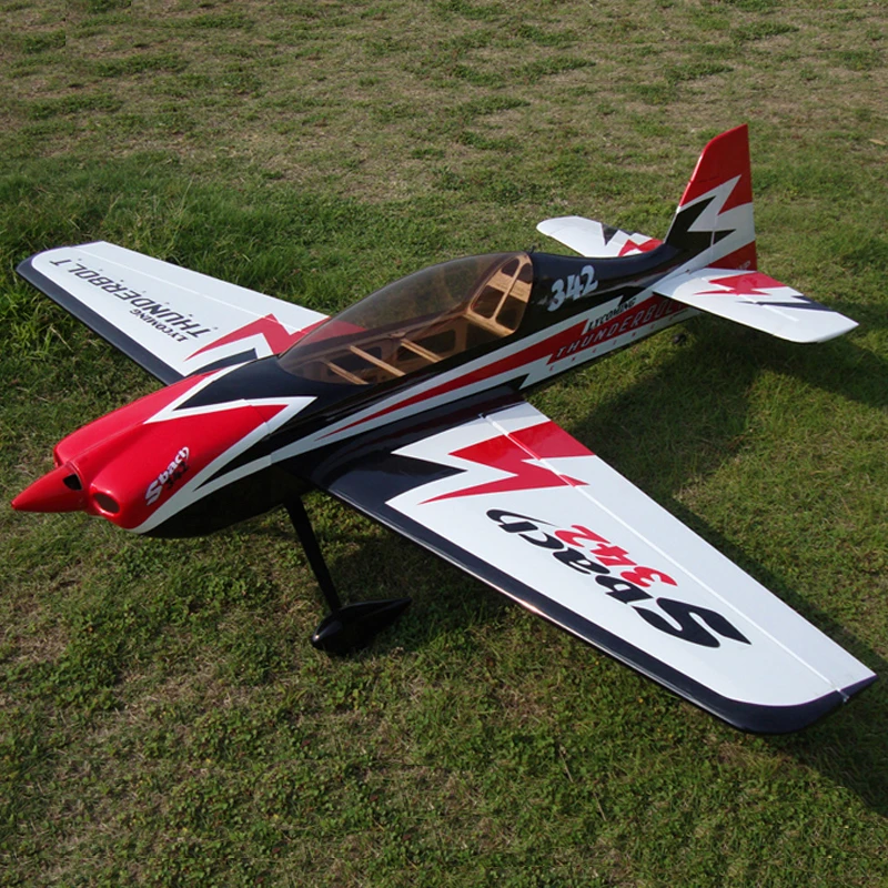 SBach342 70E 60'' Thunderbolt Aerobatic RC Balsa Wood Model Airplane ...