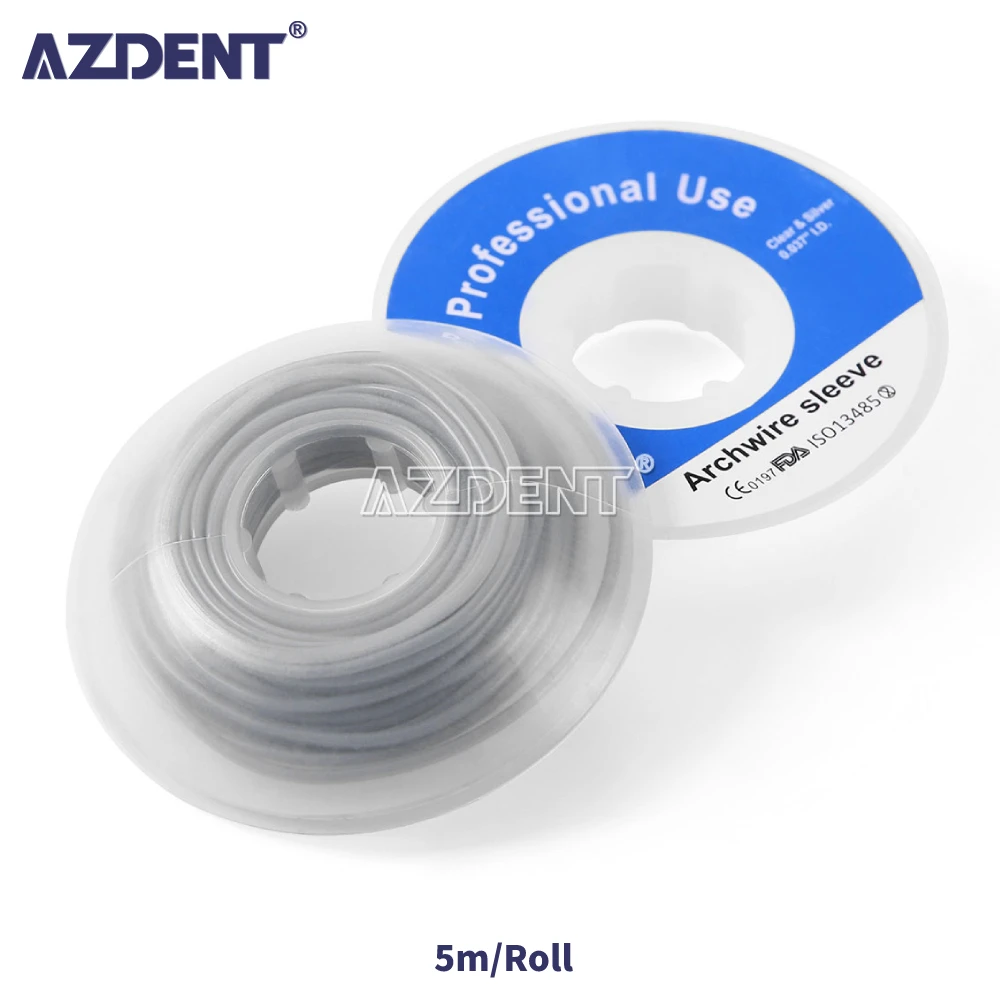 AZDENT 5m/Roll Dental Orthodontic Elastic Arch Wire Sleeve Tubing ...