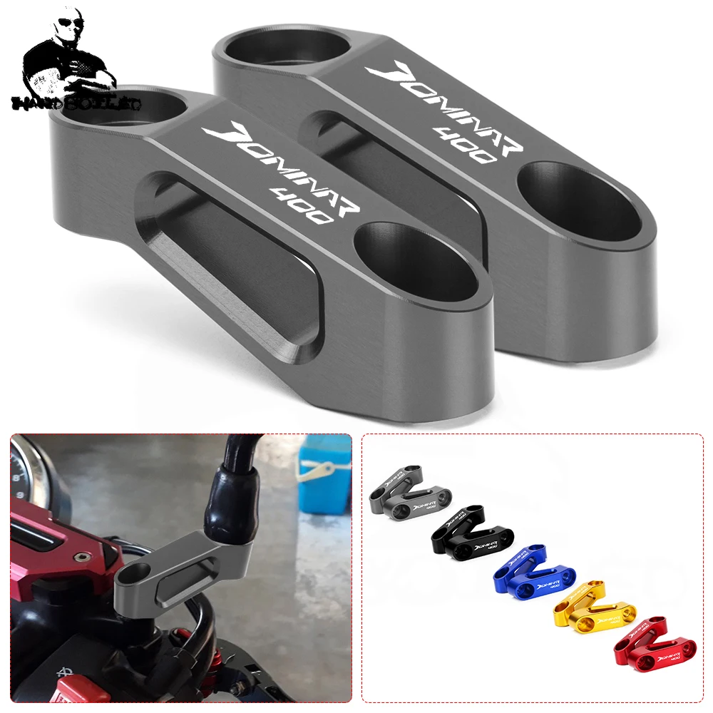 Motorcycle Adjustable Mirrors Riser Extension Bracket Mount Accessories ...