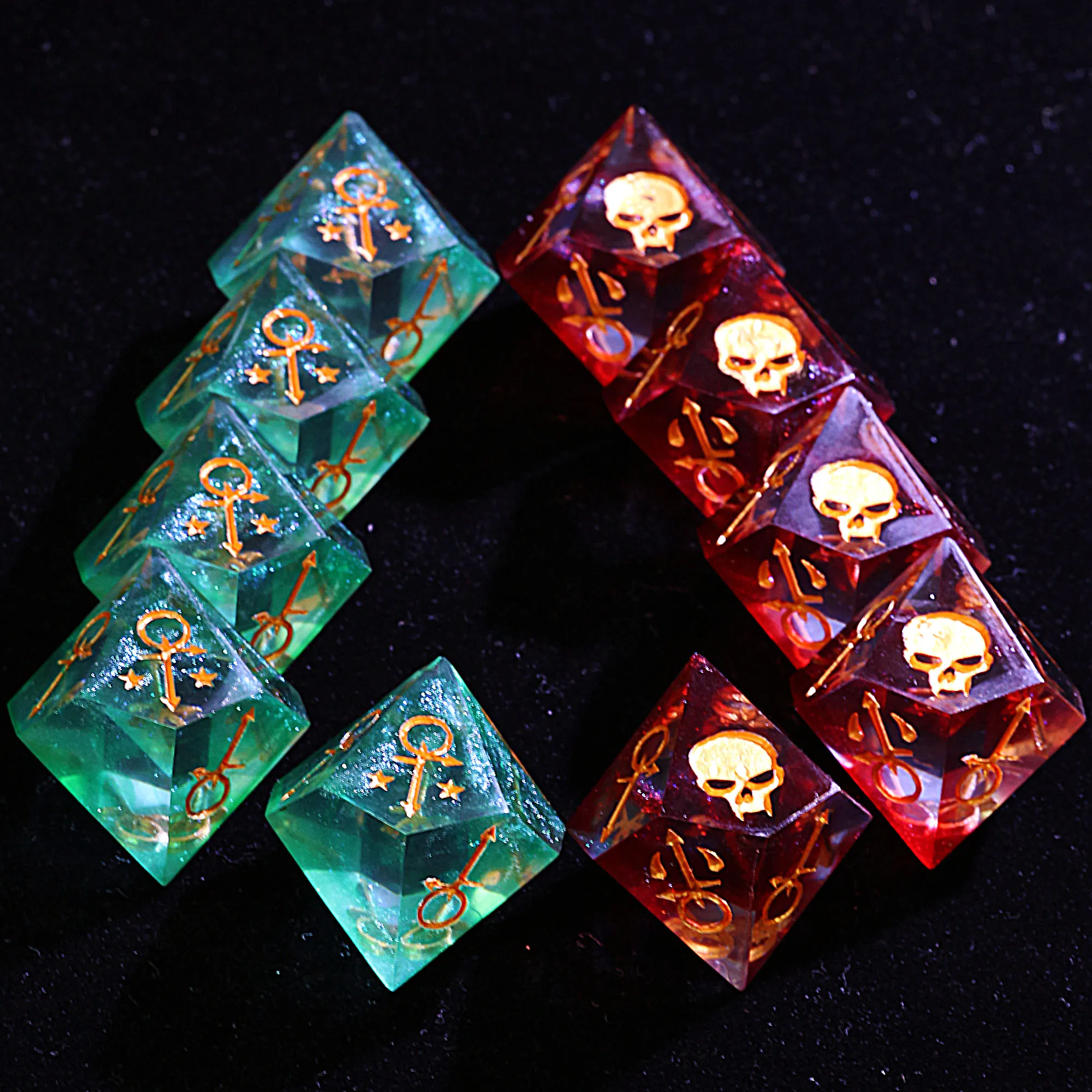 15 Polyhedral Resin Anarch Dice Sets WoD VtM Manifesto - AliExpress 18