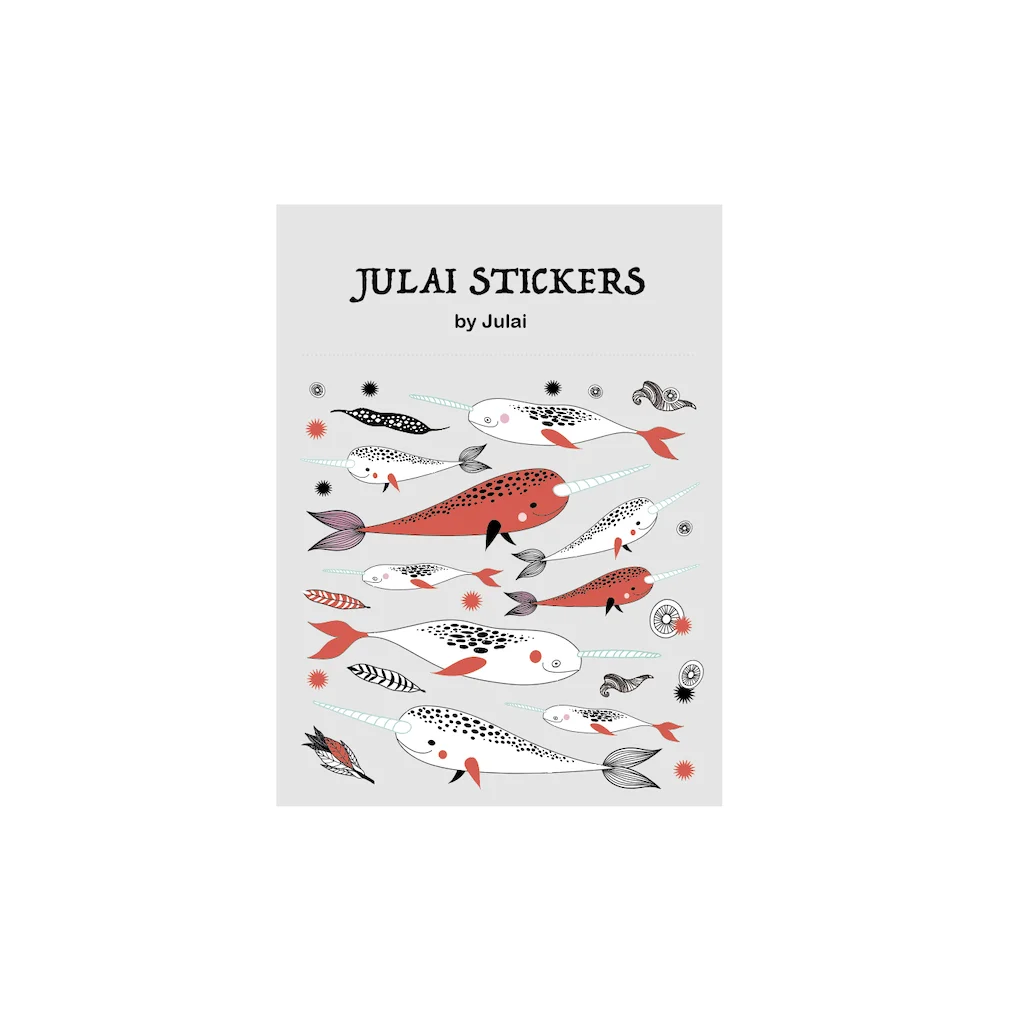 Cute-Decorative-stickers-FUNKY-NARWHAL-Planner-Notebook-Journal-Phone ...