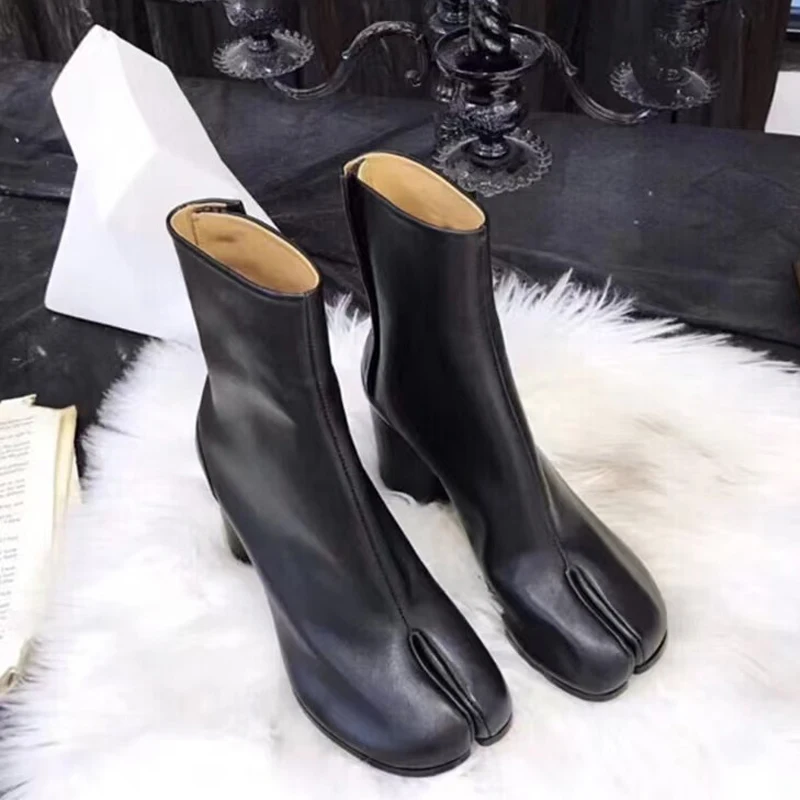 Botas-Tabi-de-dise-o-de-marca-para-Mujer-Botas-con-punta-abierta-y-tac ...