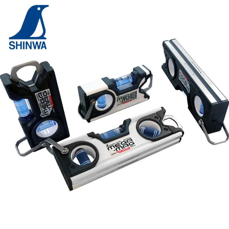 SHINWA-High-Precision-Portable-Spirit-Level-with-3-Tubes-Horizontal-45 ...