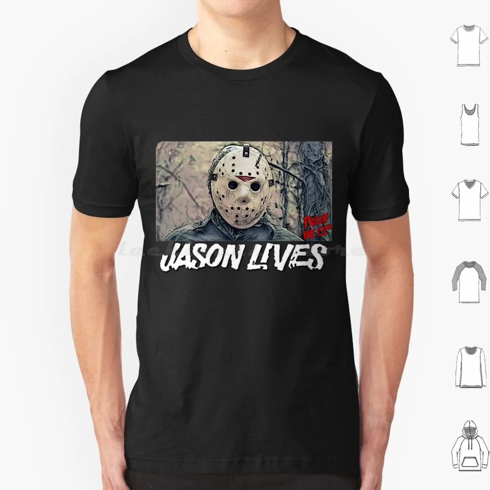 Jason-Lives-T-Shirt-Big-Size-100-Cotton-Jason-Voorhees-Jason-Lives ...