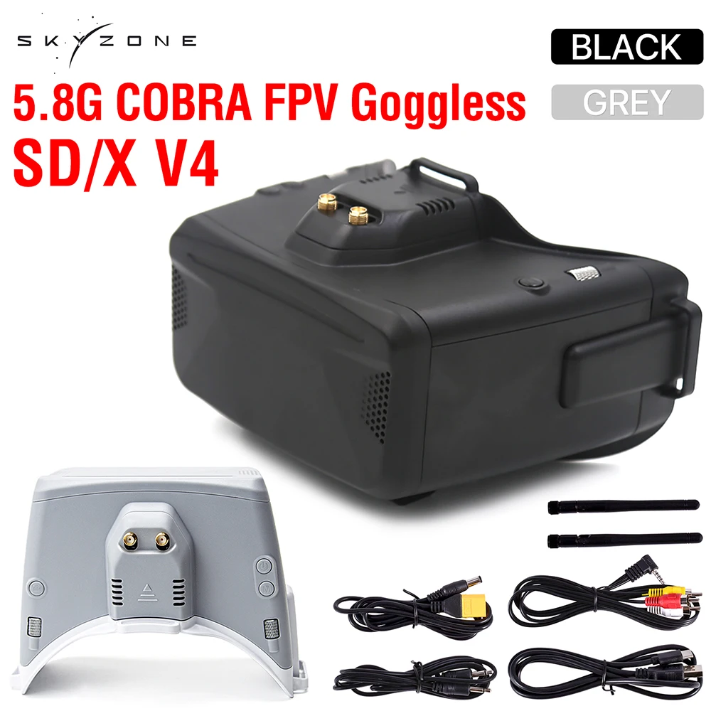 SKYZONE-Cobra-SD-X-V4-FPV-Video-Goggles-Receiver-5-8G-Head-Tracker-DVR ...