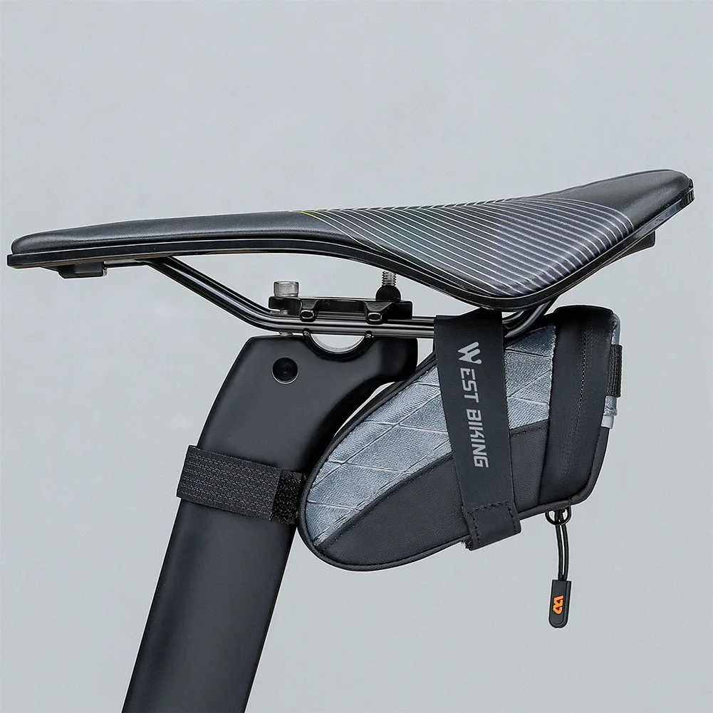 Bike Saddle Bag Waterproof Bike Pouch Reflective Under Seat Bike ...