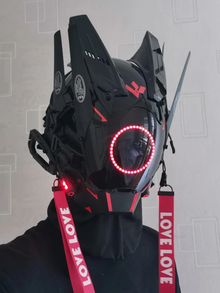 Cyberpunk-Helmet-Samurai-Robot-Tech-Shinobi-Special-Punk-Techwear-Cool ...