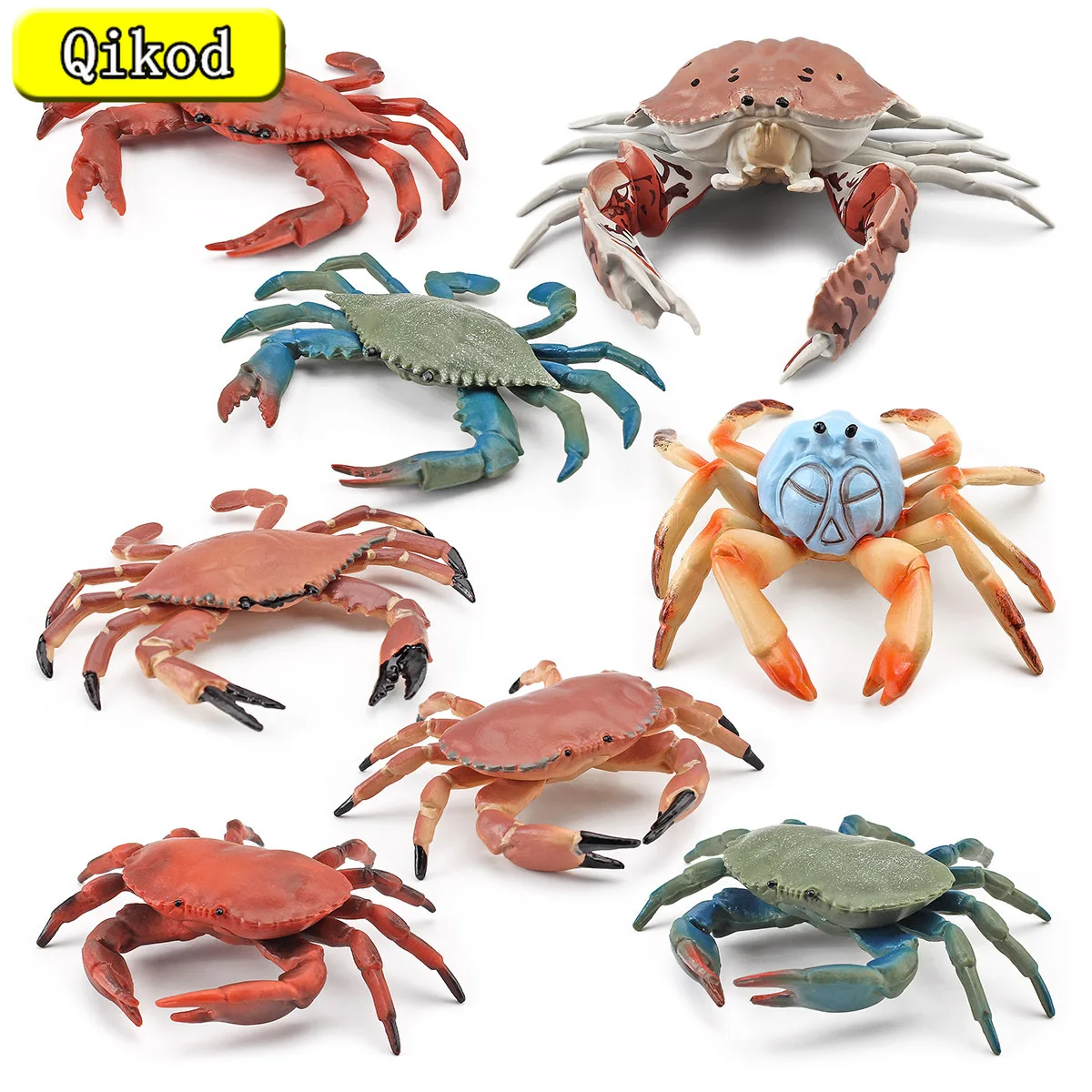Simulation-Sea-Life-Crab-Ocean-Animals-Calappa-lophos-Model-Figurines ...