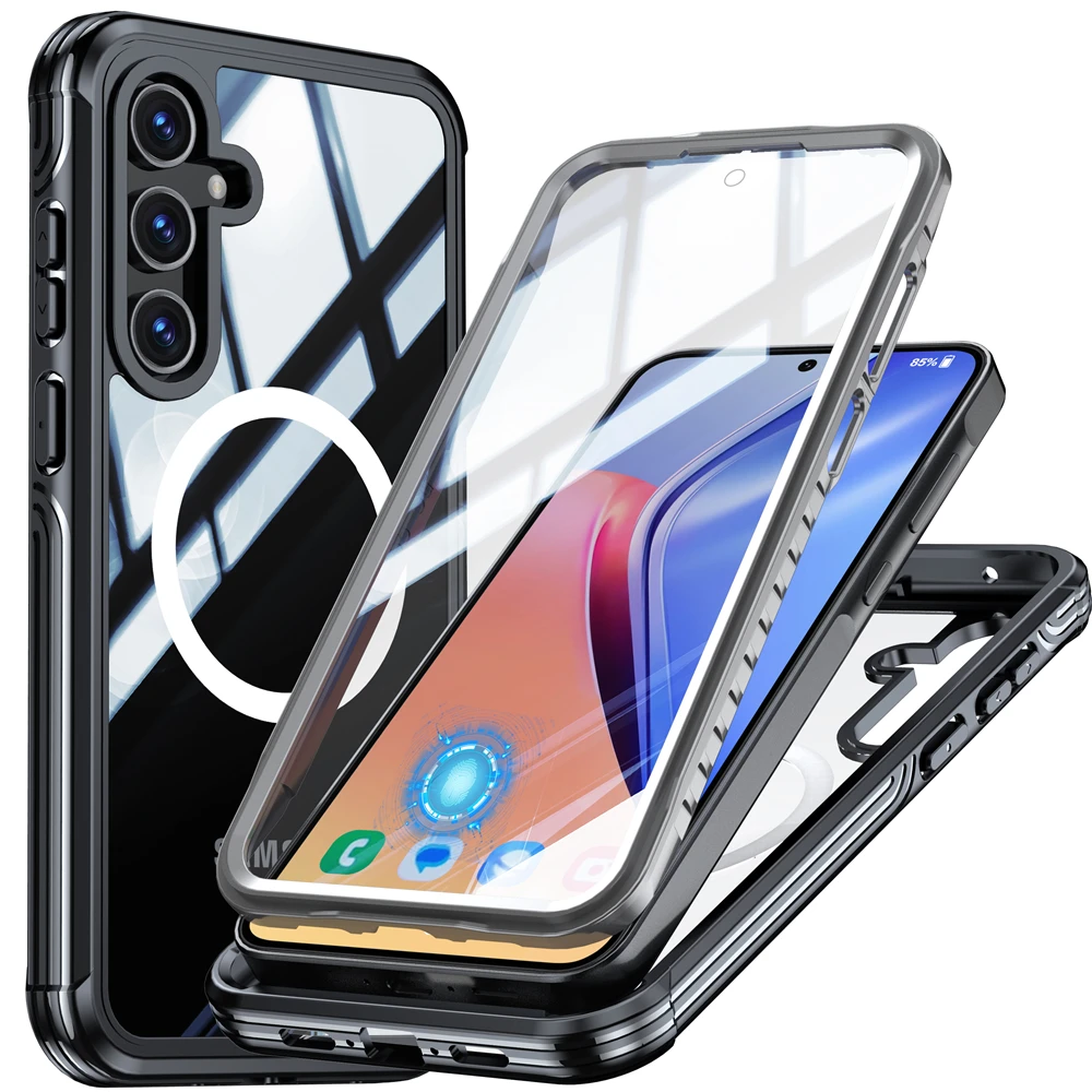 Dual-Layer-Glass-Protection-Phone-Case-EU-Clear-prova-de-choque ...