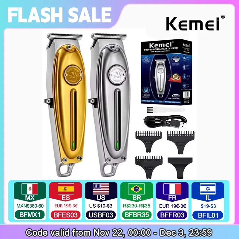 Kemei-KM-1949-Pro-barbero-el-ctrico-totalmente-de-metal-recortador-de-pelo-profesional-para ...