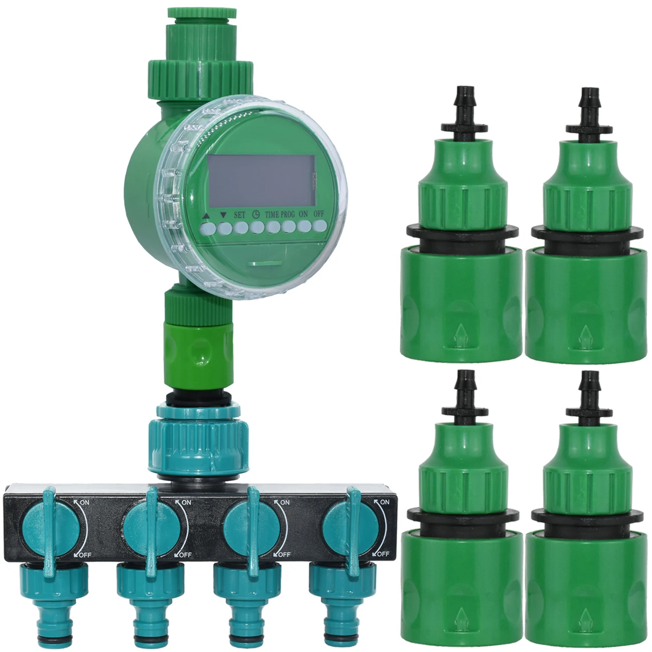 KESLA สวน Timer W/1/2/4 Way Hose Splitter อัตโนมัติรดน้ำชลประทาน ...