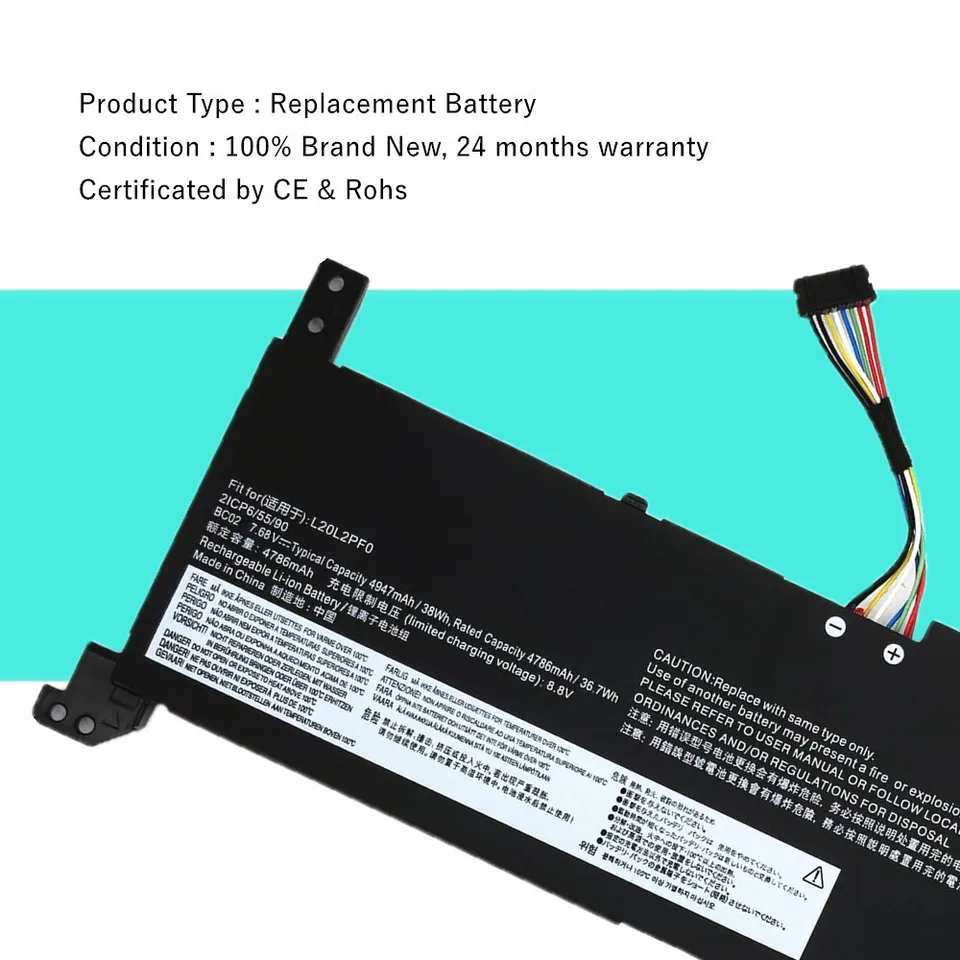 New Genuine OEM L20M2PF0 L20C2PF0 L20L2PF0 OEM Battery For Lenovo V14 ...