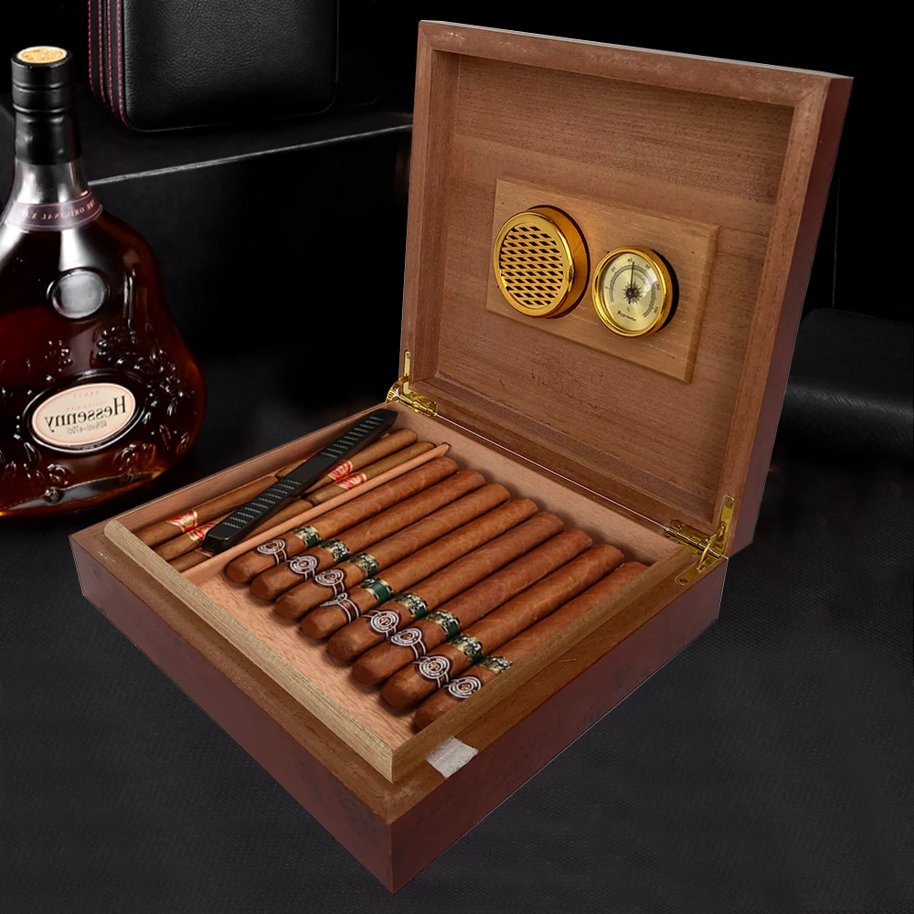 Portable-Cigar-Humidor-Box-with-Glass-Top-Cigar-Humidor-with-Cedar-Wood ...