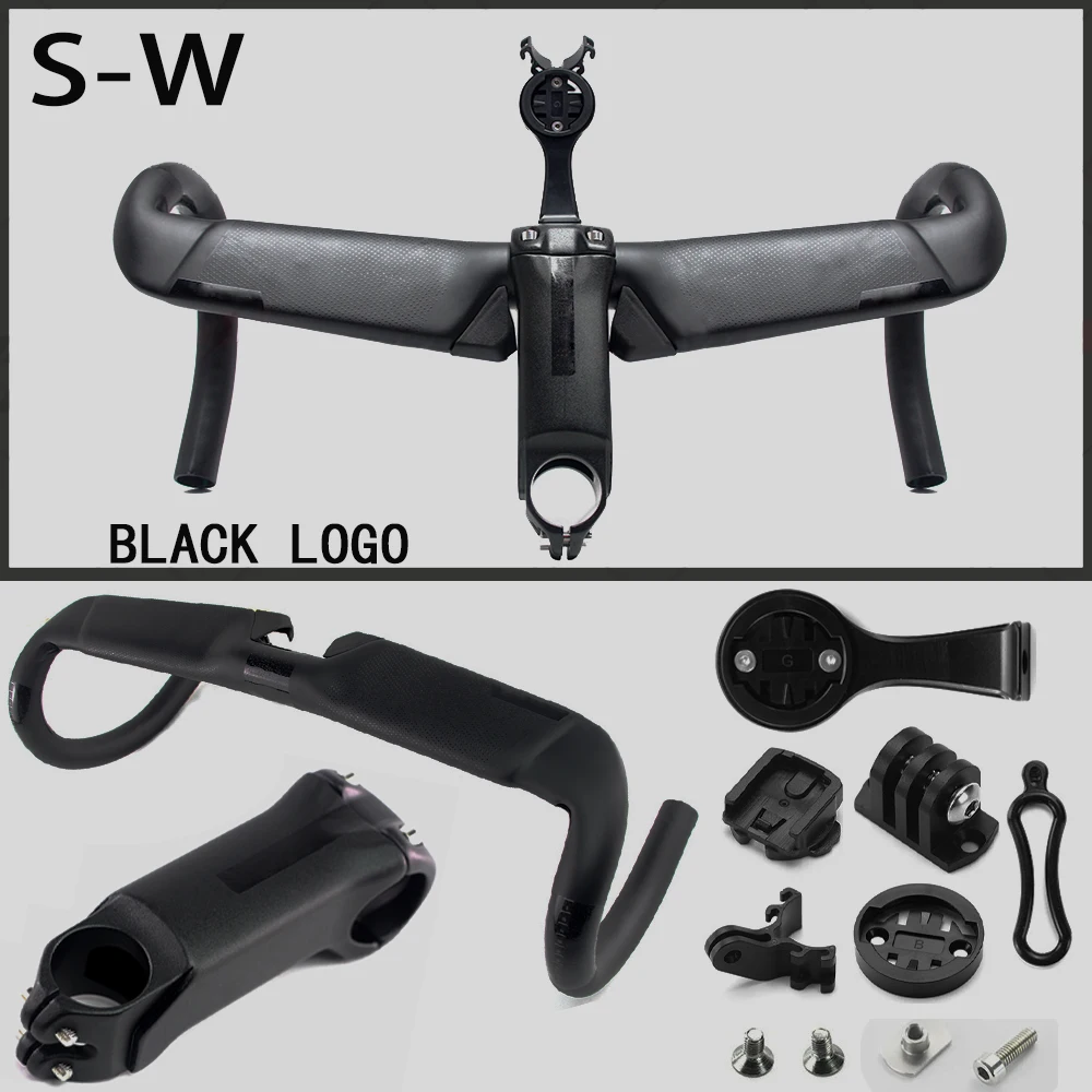 road-Bike-Integrated-Handlebar-S-W-SL7-Carbon-Handlebars-Matte-31-8mm ...