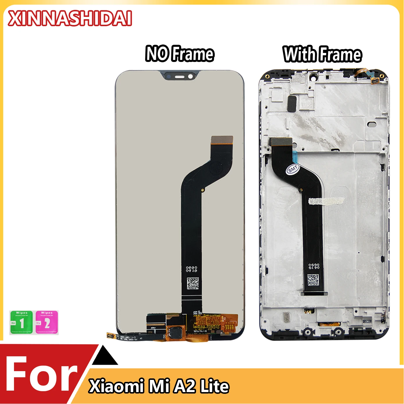 Pantalla Lcd de 5,84 "para Xiaomi Mi A2 Lite, repuesto de pantalla ...