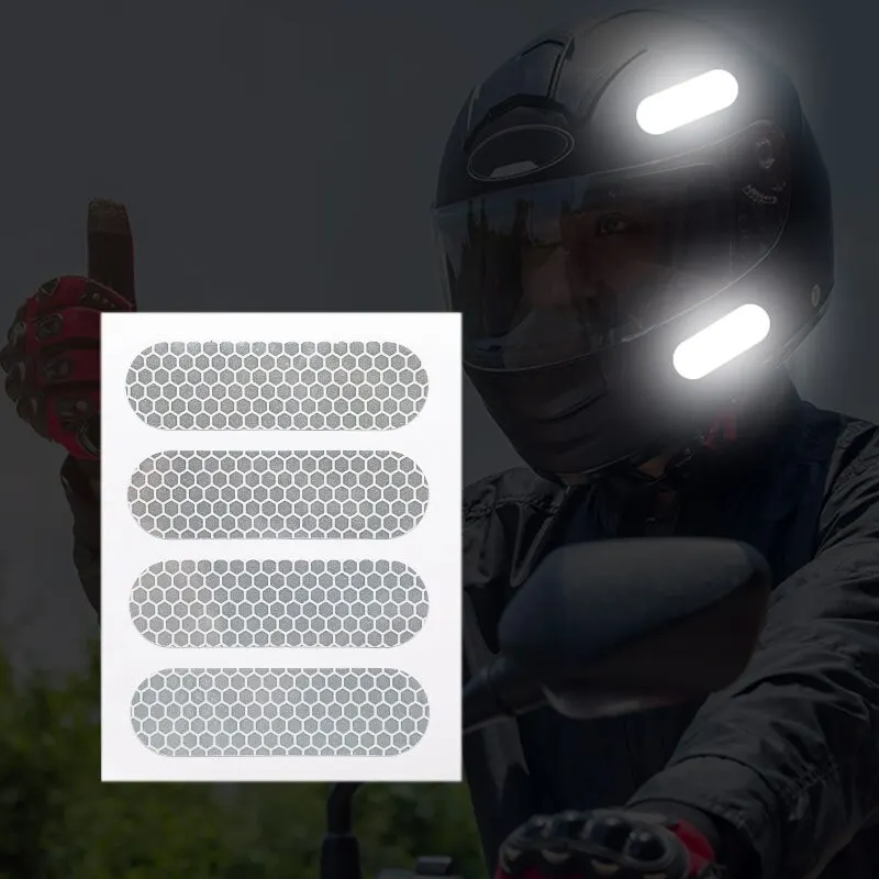 Retro-Reflective-Stripes-Stickers-for-Motorcycle-Helmet-2-Sheets-7cm ...