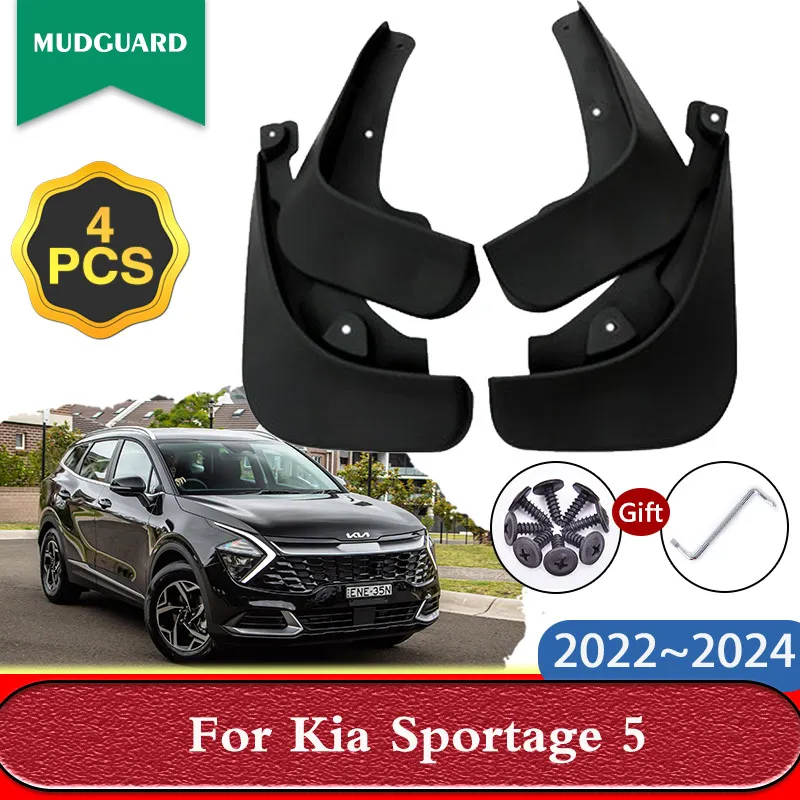Guardabarros delantero y trasero para coche, accesorio para Kia Sportage 5, NQ5, LWB, 2022, 2023 ...
