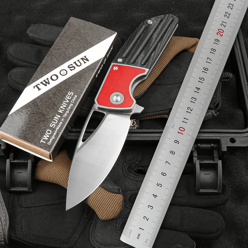 TWO-SUN-TS412-cuchillo-plegable-D2-cuchillo-t-ctico-con-mango-de ...