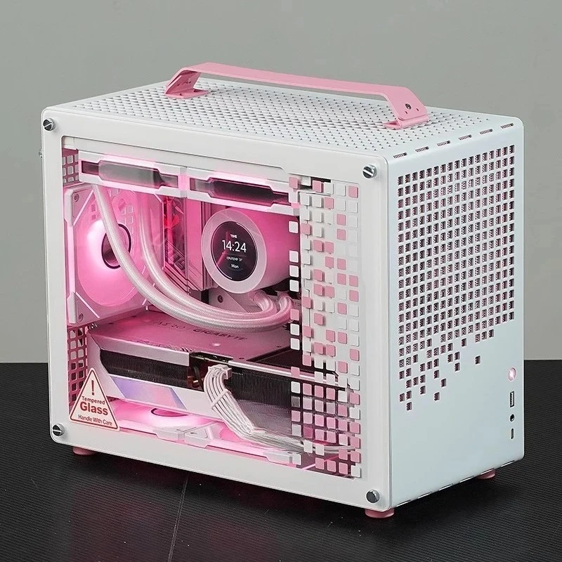 Pink mini console 5060Ti/9070/5070Ti/5080 desktop gaming computer ...
