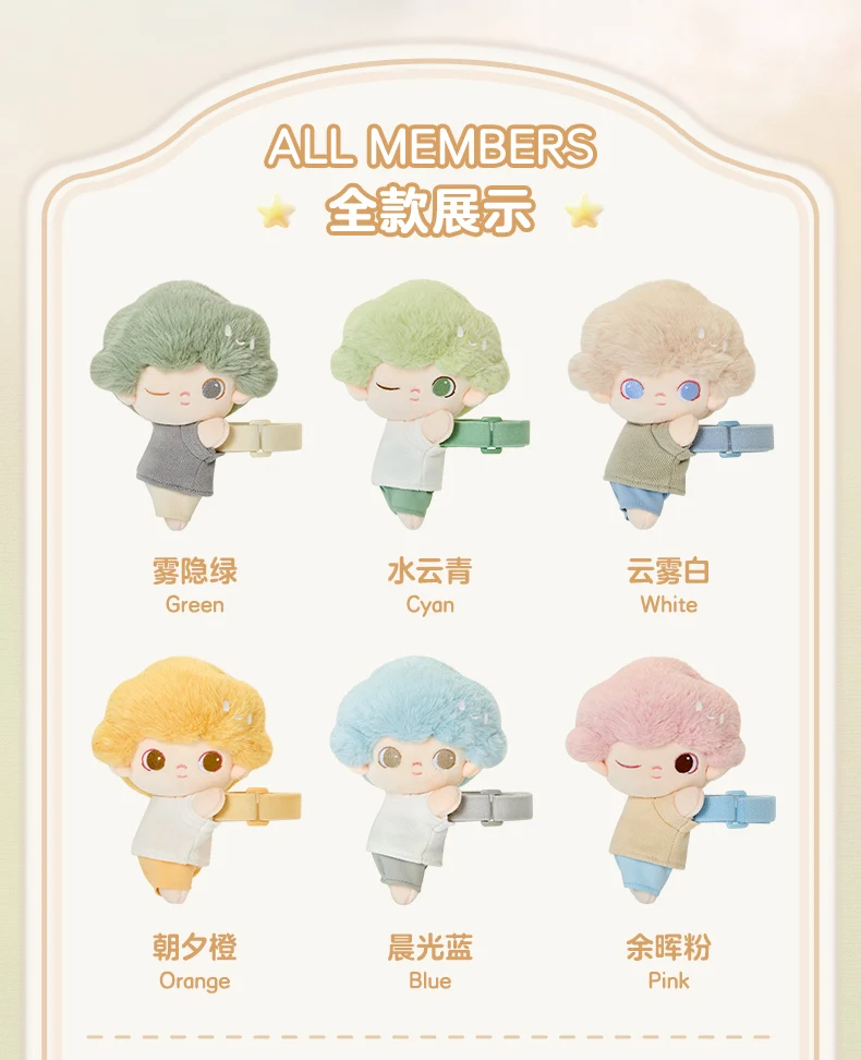Caja sorpresa original de la serie Dimoo Cloud Companion, muñeca linda ...