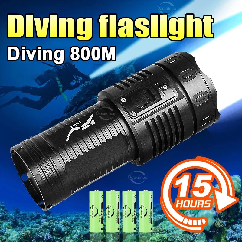 Linterna-de-buceo-profesional-de-8800LM-l-mpara-subacu-tica-5-T40 ...